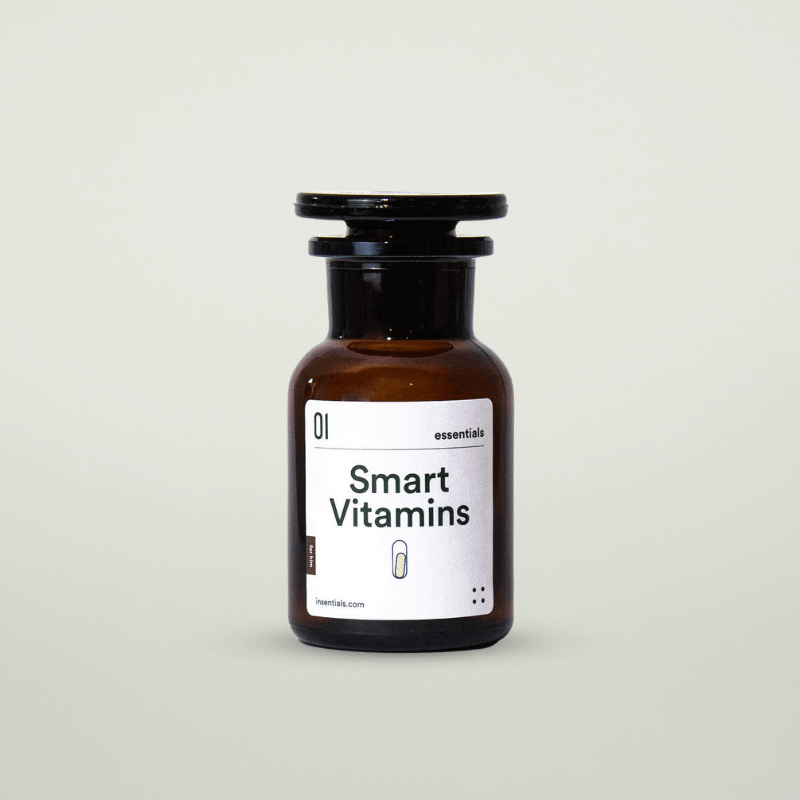 Flacon de verre eco-rechargeable Smart Vitamins for him | Insentials